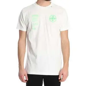 Off-White Fluorescence Alphabet Printing Short Sleeve - White