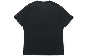 LI-NING Box Logo T-shirt 'black Red - Black/red/white
