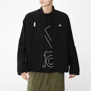 Adidas Splicing Solid Color Athleisure Casual Sports Jacket