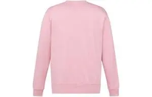 Adidas Loose Casual Printing Round Neck Pullover Couple Style Pink