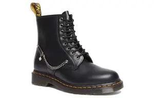 Dr. Martens 1460 Swarovski Leather Lace Up Boots - Black