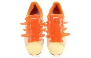 Adidas Melting Sadness X Superstar 'hotdog' Low Top Sneakers - White/orange