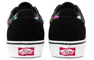 VANS Ward Sneakers With Checked Detail - Black/multi-color