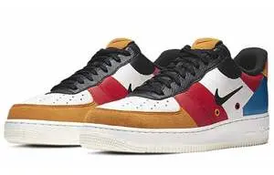 Nike Force 1 Low Prm Sneakers - Yellow/white/blue