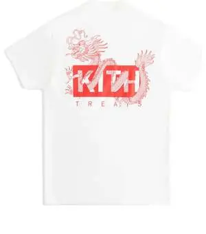 Kith Treats Year Of The Dragon Pocket T-shirt 'white - White/red