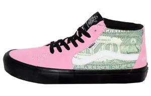 VANS X Supreme Skate Grosso Mid Sneakers - Pink/green