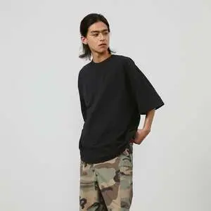 NEW BALANCE Linear Heritage Brushed Back Jersey Oversized T-shirt - Black