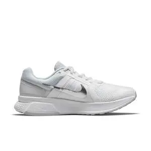 Nike Run Swift 2 Metallic Silver Athletic Sneakers - White