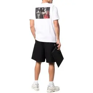 Off-White Caravaggio Paint Slim Tee 'white Black