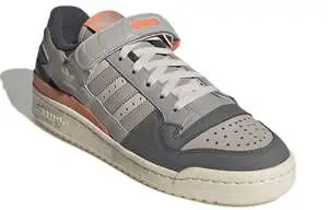 Adidas Originals Forum 84 Low Shoes - Creamgray/light Gray/dark Gray