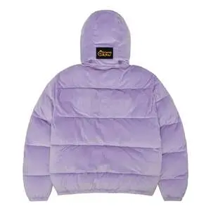 Drew House Plush Hooded Puffer Jacket - Lavender