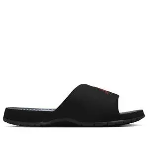JORDAN Air Hydro Slides Metallic Accents - Black/fire Red/metallic Silver
