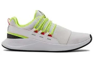 Under Armour Charged Breathe Lace Athletic Sneakers - White/green