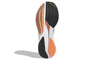 Adidas Adizero Boston 11 Athletic Sneakers - Grey/orange/white