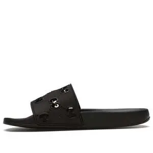 Gucci Rubber Gg Slide Sandals - Black
