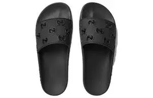 Gucci Rubber Gg Slide Sandals
