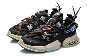 LI-NING Titan Gtx "black Beige" Sneakers - Black/beige/blue