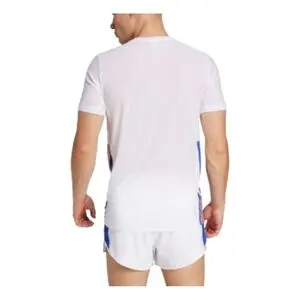 Adidas Adizero Retro Running T-shirt - White/blue/red