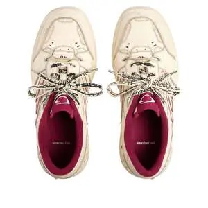 Balenciaga Hamptons Sneakers - Off White/red