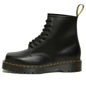 Dr. Martens 1460 Bex Squared Toe Leather Lace Up Boots - Black