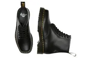 Dr. Martens 1460 Bex Squared Toe Leather Lace Up Boots - Black