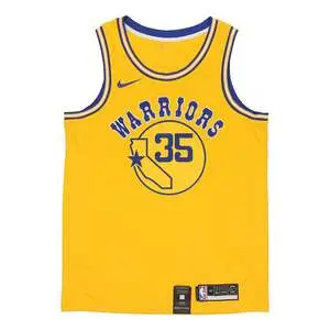 Nike Golden State Warriors Swingman Connected Jersey Durant Edition - Yellow