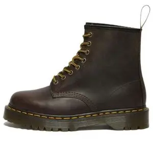 Dr. Martens 1460 Bex Crazy Horse Leather Lace Up Boots - Dark Brown