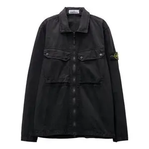 Stone Island Old Effect Overshirt - Black