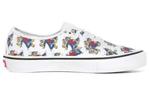 VANS Skate Authentic Pro "wolf" Print Sneakers - White/blue