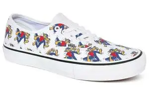 VANS Skate Authentic Pro "wolf" Print Sneakers - White/blue
