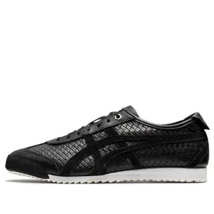 Onitsuka Tiger Mexico 66 Sd Woven Leather Sneakers - Black