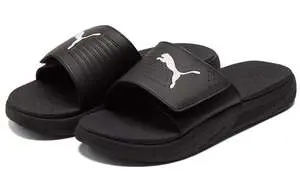 PUMA Softride Slide Sandals - Black/white