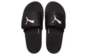 PUMA Softride Slide Sandals - Black/white