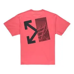 Off-White Splitted Arrows Short Sleeve Tee - Red