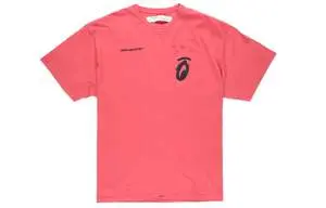 Off-White Splitted Arrows Short Sleeve Tee - Red