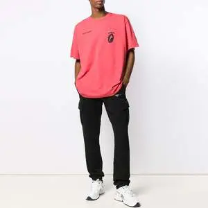 Off-White Splitted Arrows Short Sleeve Tee - Red