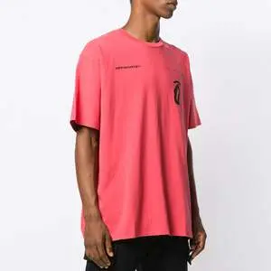 Off-White Splitted Arrows Short Sleeve Tee - Red