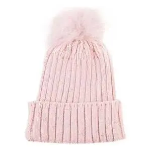 CONVERSE Ribbed Wool Beanie With Pom