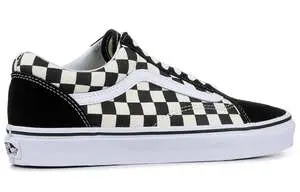VANS Old Skool Checkerboard Lace-up Low Top Sneakers - Black