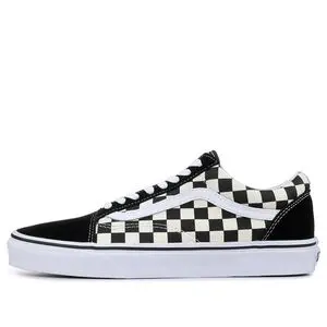 VANS Vans Old Skool Checkerboard Lace-Up Low Top Sneakers Black