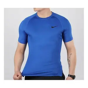 Nike Pro Training Tight Short Sleeve T-shirt - Blue