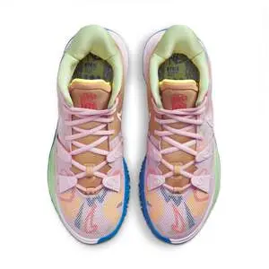 Nike Kyrie 7 "1 World 1 People" Mid Top Sneakers - Blue/green/brown