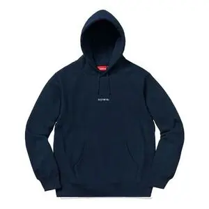 Supreme Fw18 Trademark Hooded Sweatshirt - Navy