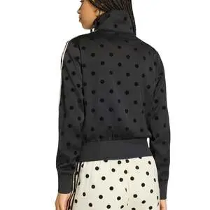 Adidas Satin Polka Dots Track Jacket - Black