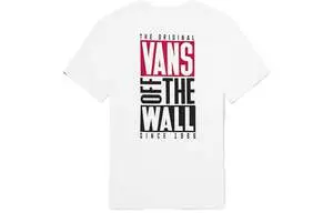 VANS Alphabet Printing Short Sleeve Couple Style - White