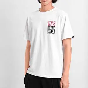 VANS Alphabet Printing Short Sleeve Couple Style - White