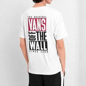 VANS Alphabet Printing Short Sleeve Couple Style - White