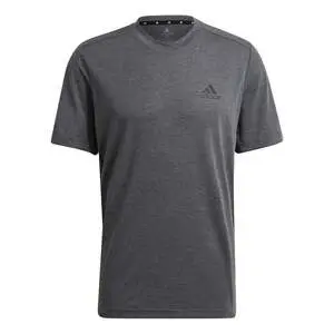 Adidas Aeroready Designed To Move Feelready Sport Tee 'dark - Grey