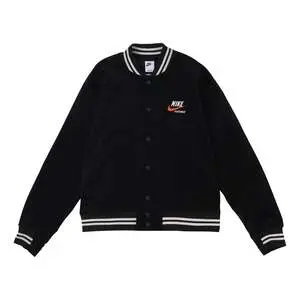 Nike Embroidered Jacket - Black