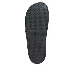 Adidas Adilette Aqua Slides - Core Black/green/pure Ruby